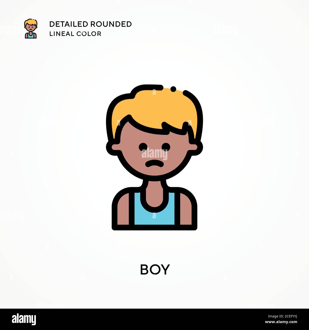 Child boy rounded Stock Vector Images - Alamy