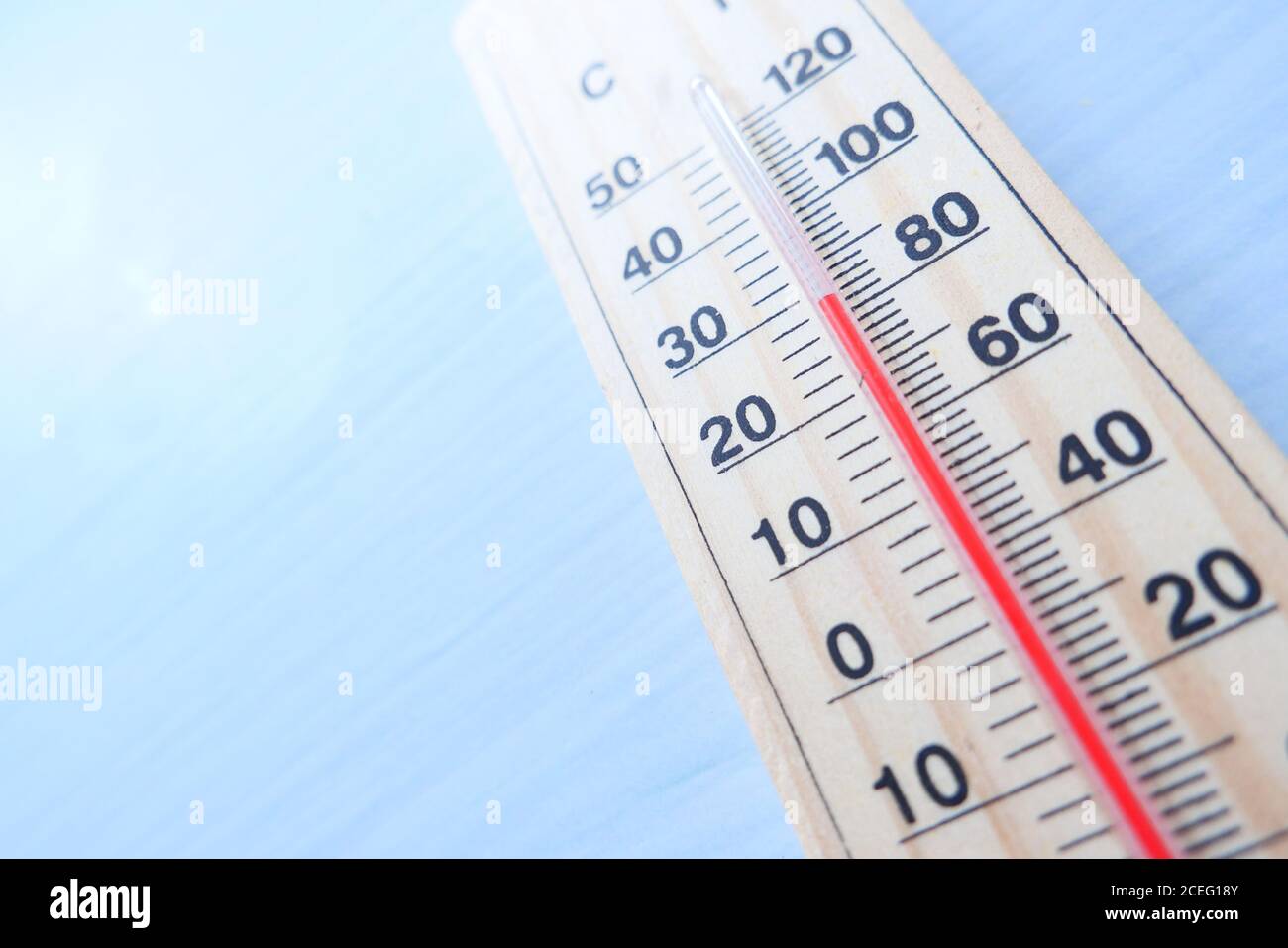 Close up of Temperature measurement tools on table Stock Photo - Alamy