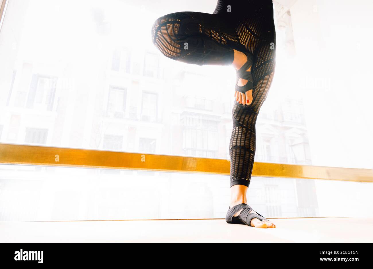 Crop Woman dancing in class Stock Photo - Alamy