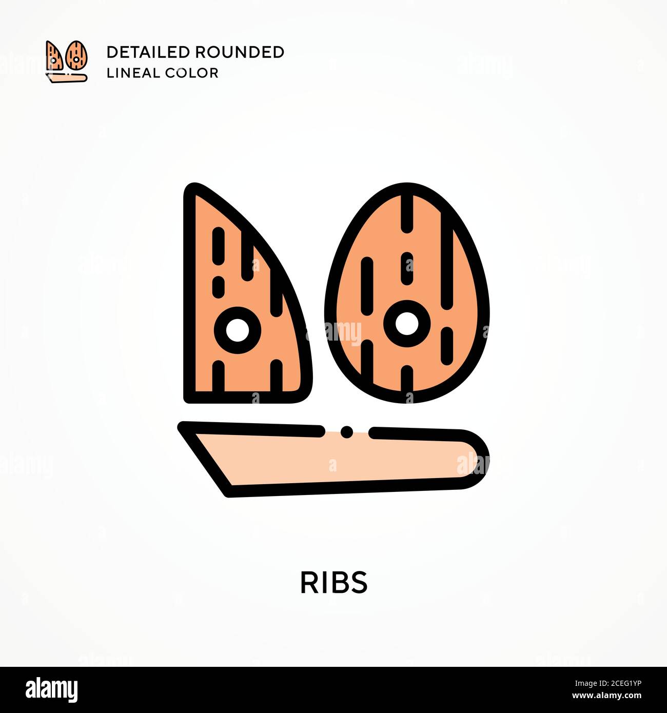 Juicy ribs Stock Vector Images - Alamy