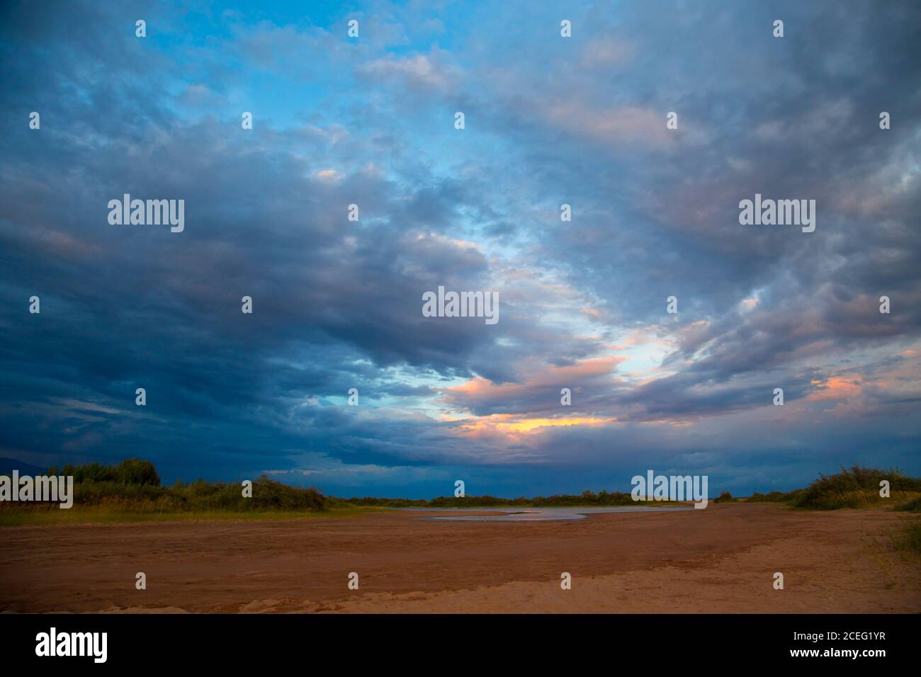 Dramatic clouds, cloudy weather. Heavy clouds before the rain. Natural ...