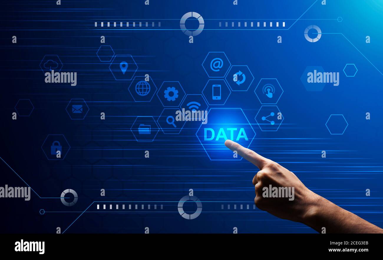 Hand computer screen icons hi-res stock photography and images - Alamy