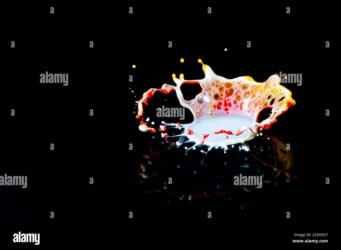 Paint splatter bubbles background hi-res stock photography and images ...