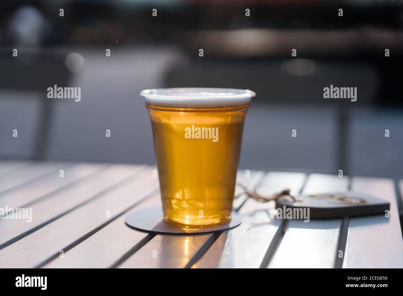 Plastic cup filled with beer hi-res stock photography and images - Alamy