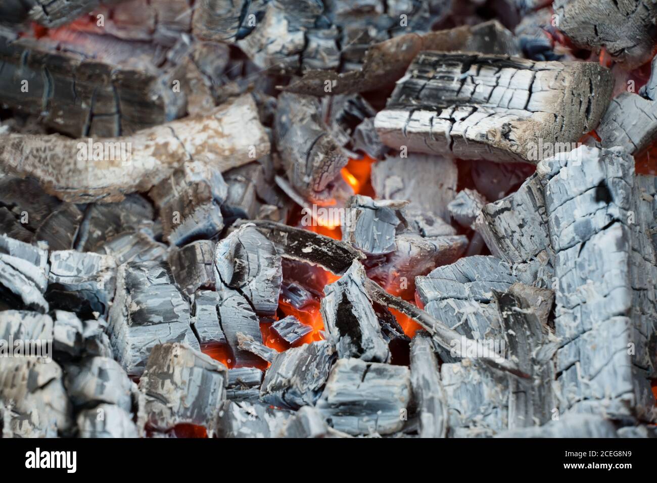 Photo Burning firewood and coals.Flaming burning sparks close-up, fire ...