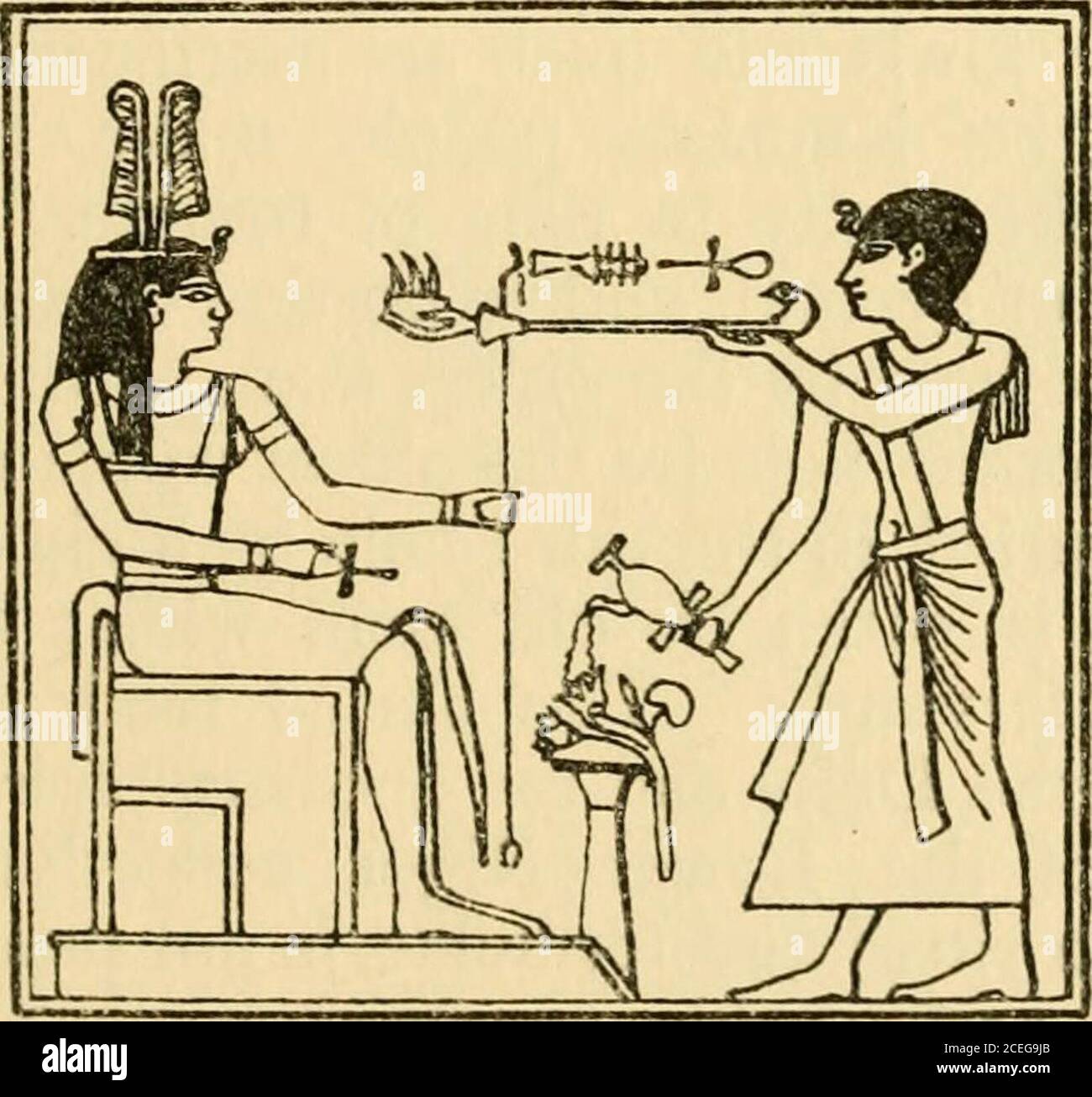 Osiris And The Egyptian Resurrection Seti I Offering Incense To Osirismarietta Abydos Vol