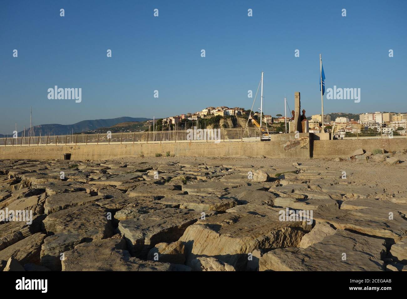 Agropoli beach on the Cilentan coast, Italy Stock Photo - Alamy