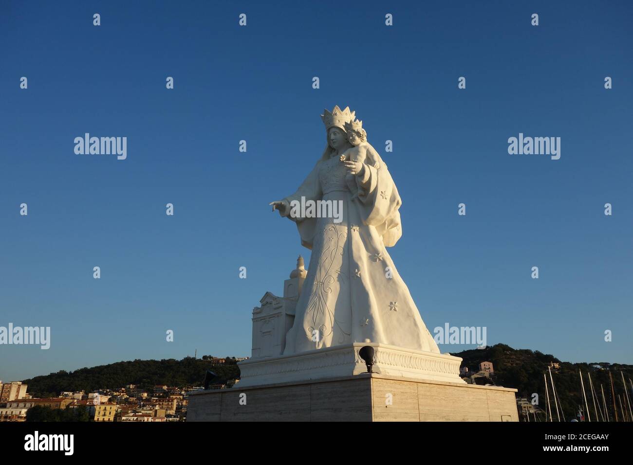 Agropoli Holy Mary of Constantinople statue on the Cilentan coast ...