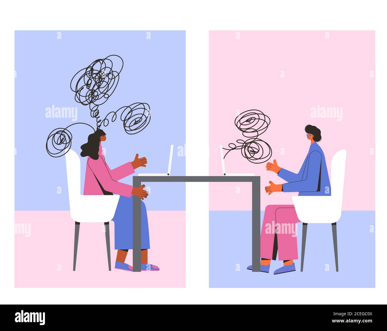 Teletherapy vector vectors hi-res stock photography and images - Alamy