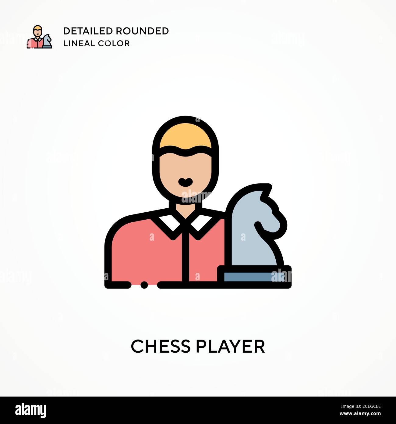 Happy chess player Stock Vector Images - Alamy