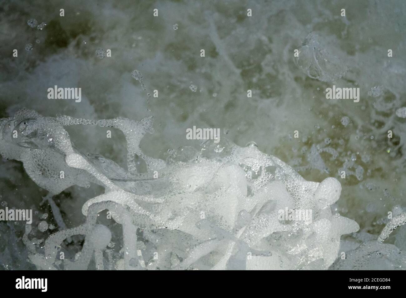 Water splashes from waterfall close-up. Beauty of clear spring water ...