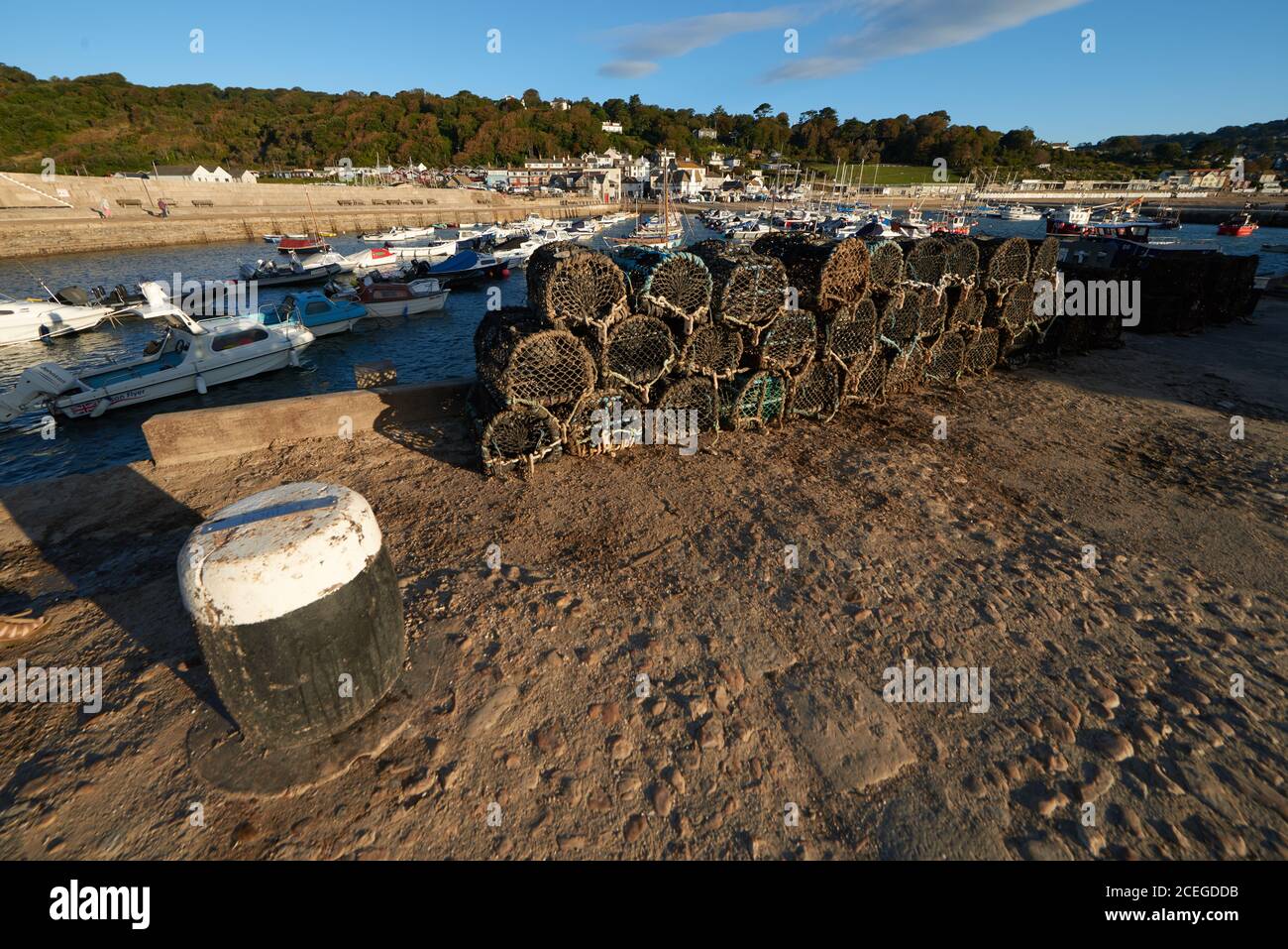 Beautiful historic Lyme Regis Dorset UK. UNESCO site, famous fossil ...