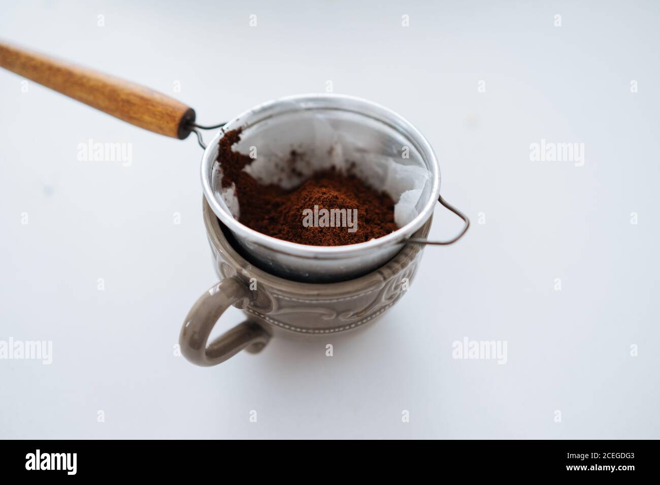 preparing hot drink Stock Photo - Alamy