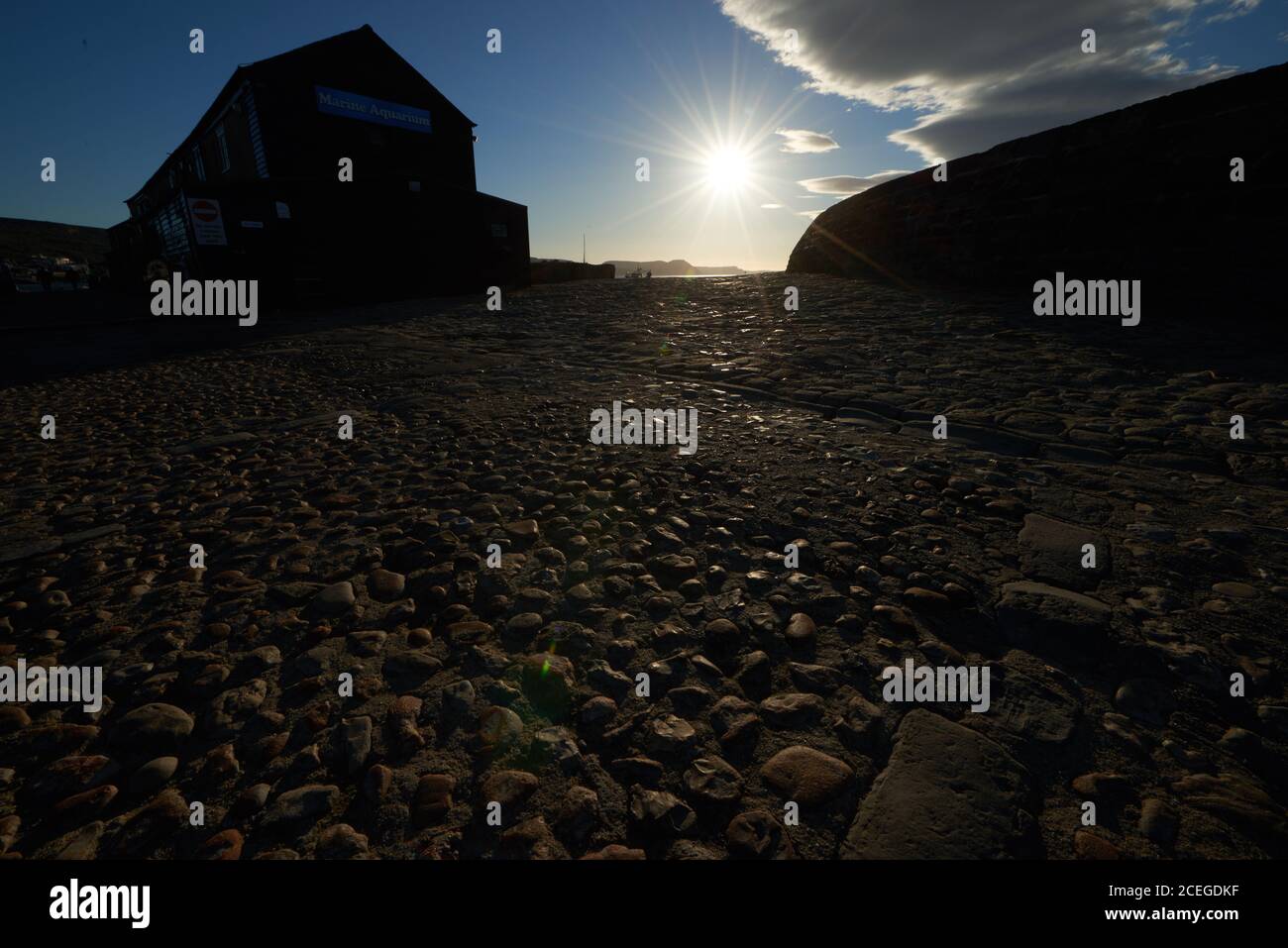 Beautiful historic Lyme Regis Dorset UK. UNESCO site, famous fossil ...