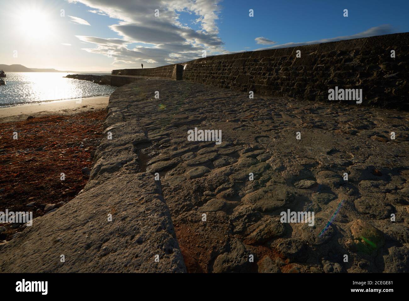 Beautiful historic Lyme Regis Dorset UK. UNESCO site, famous fossil ...