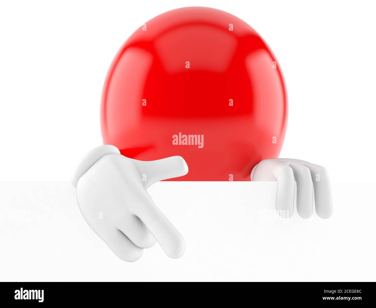 Balloon character isolated on white background Stock Photo - Alamy