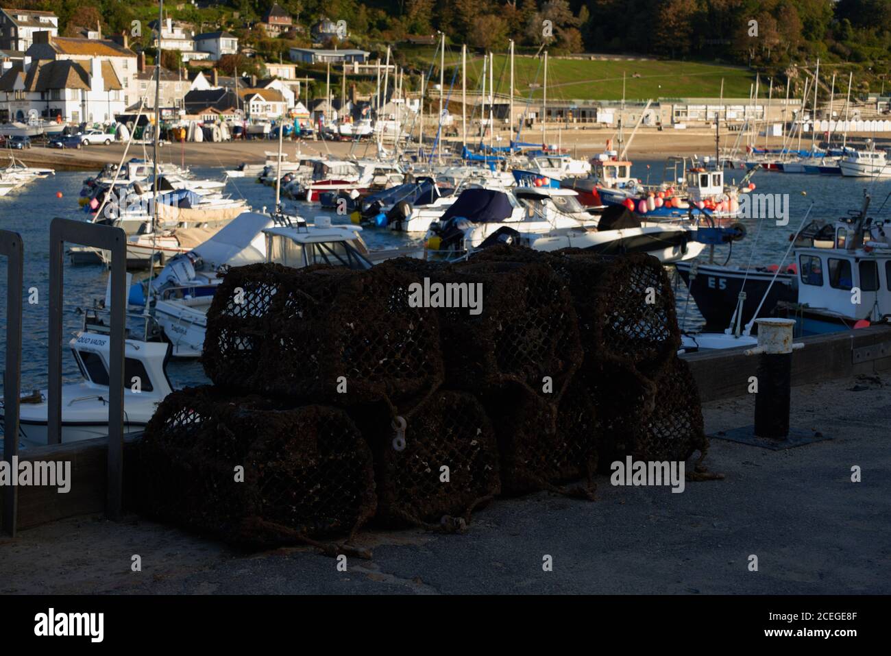 Beautiful historic Lyme Regis Dorset UK. UNESCO site, famous fossil ...