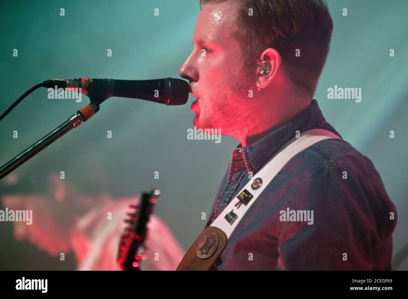 Alex Trimble, leader of irish band Two Door Cinema Club Stock Photo - Alamy