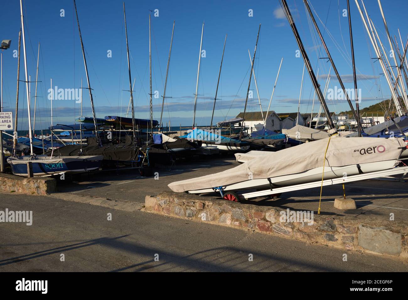 Beautiful historic Lyme Regis Dorset UK. UNESCO site, famous fossil ...