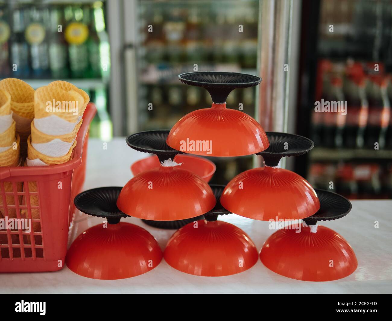 Ice cream pyramid hi-res stock photography and images - Alamy