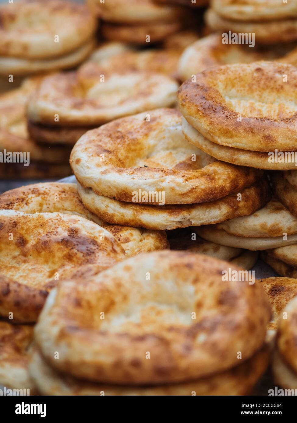 Traditional bread cakes sold on market Stock Photo - Alamy