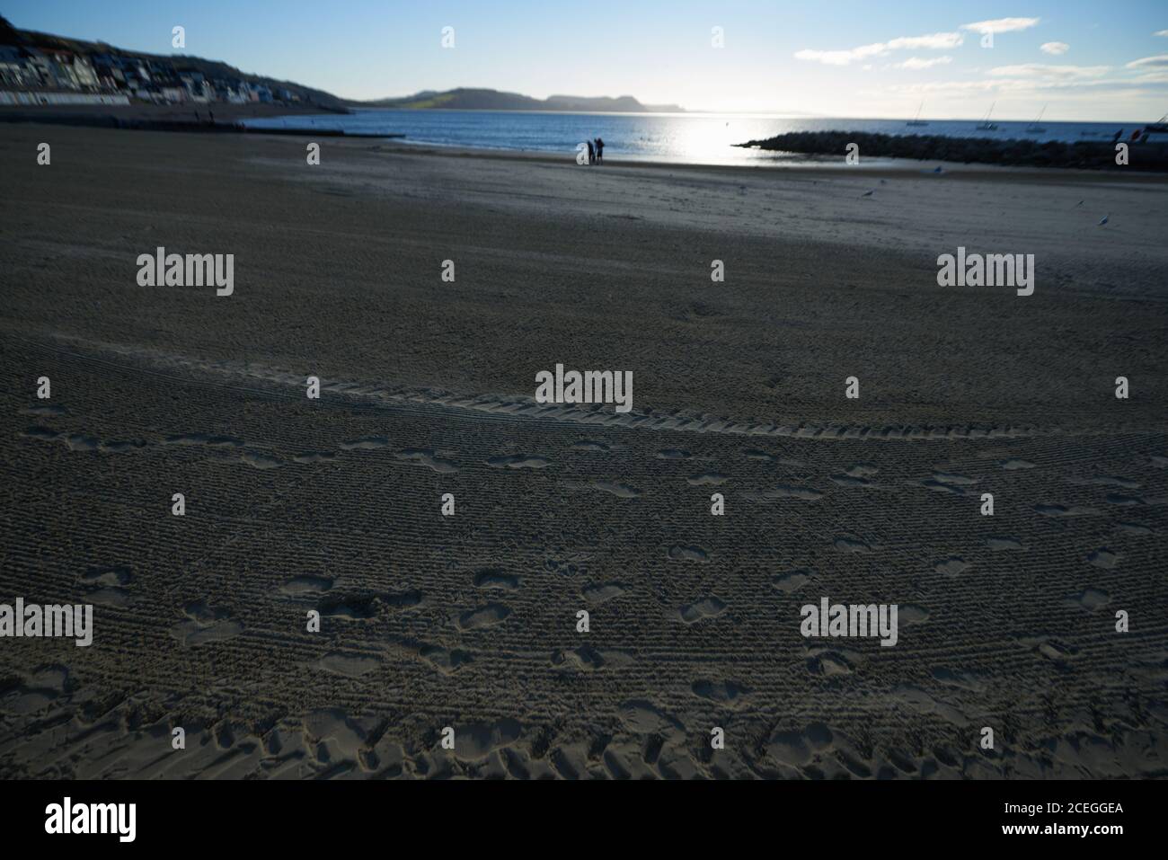 Beautiful historic Lyme Regis Dorset UK. UNESCO site, famous fossil ...