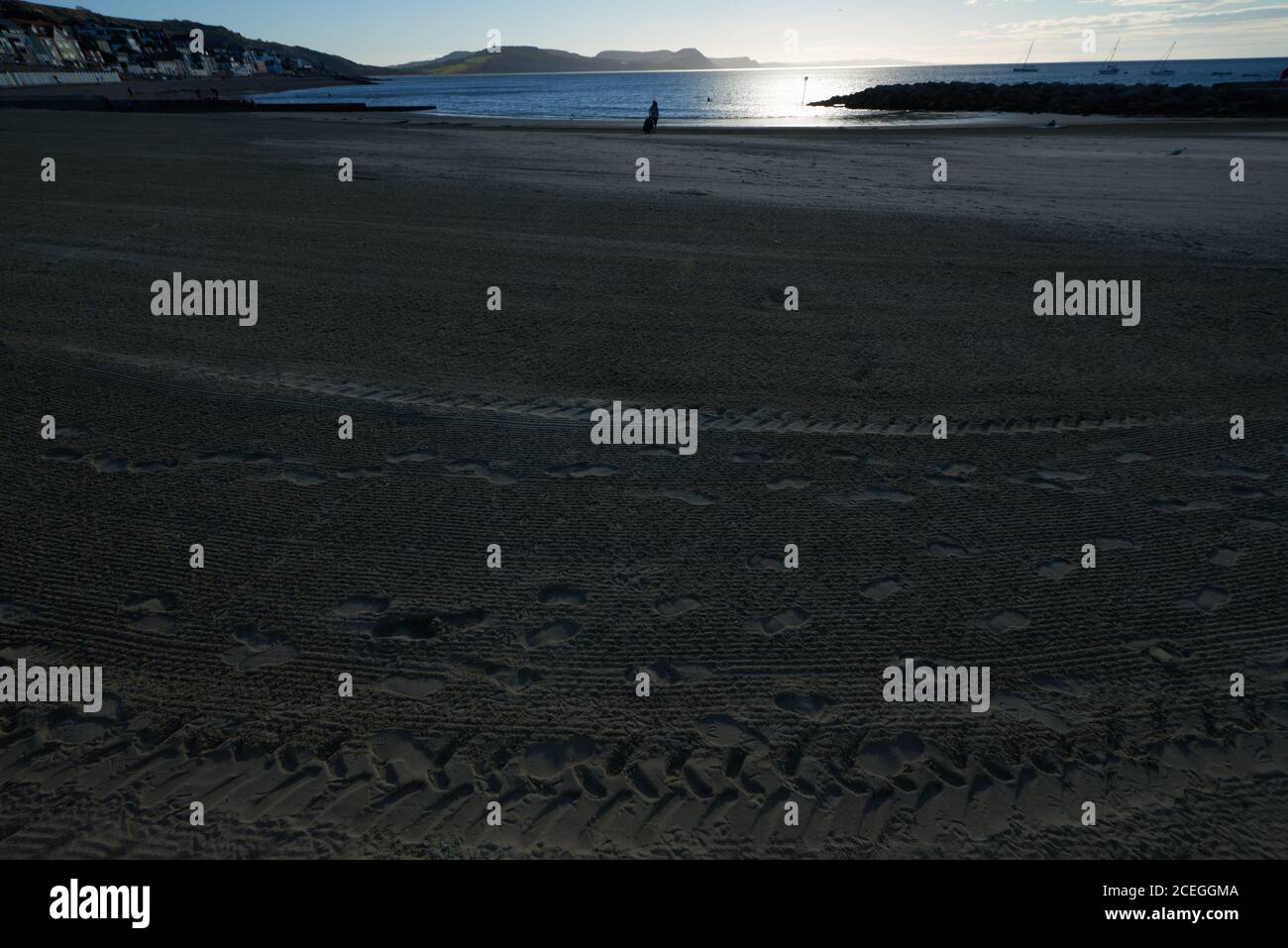 Beautiful historic Lyme Regis Dorset UK. UNESCO site, famous fossil ...