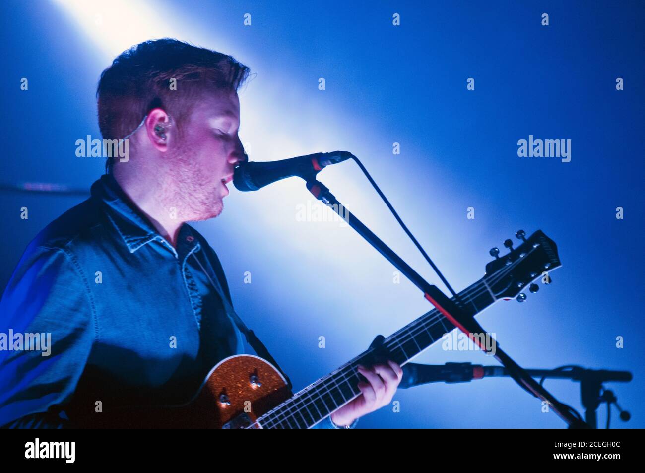 Alex Trimble, leader of irish band Two Door Cinema Club Stock Photo - Alamy