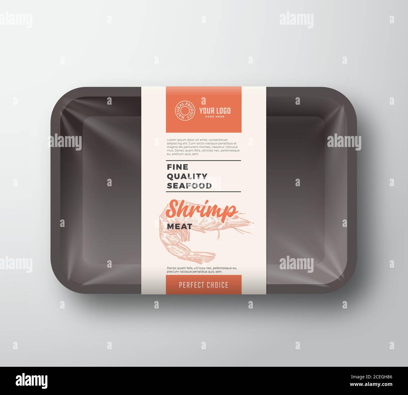 Hand shrimp on background Stock Vector Images - Alamy