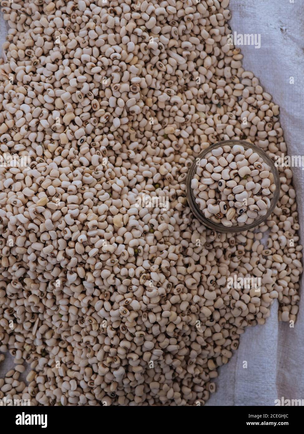 top view of lots of beans Stock Photo - Alamy