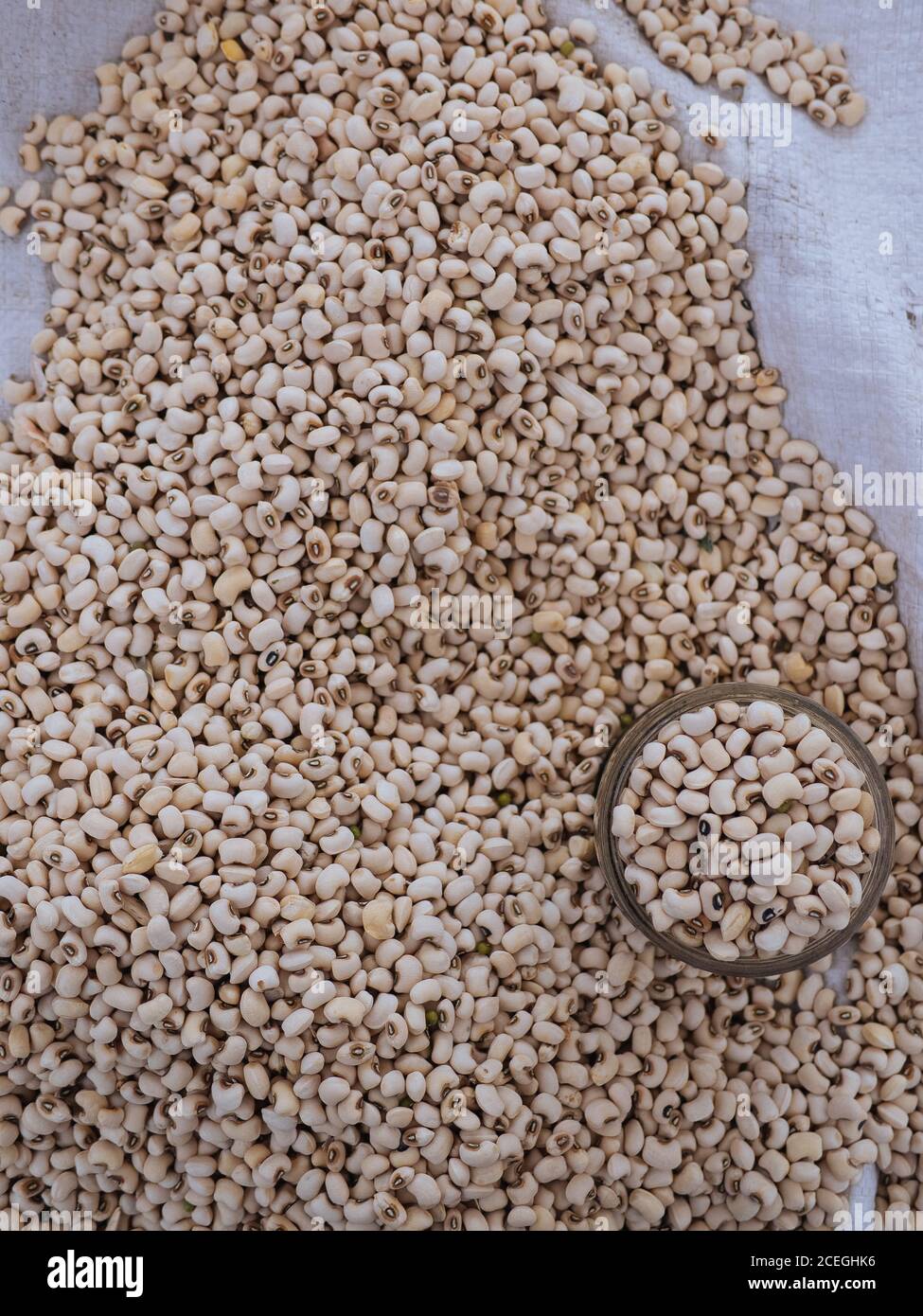 top view of lots of beans Stock Photo - Alamy