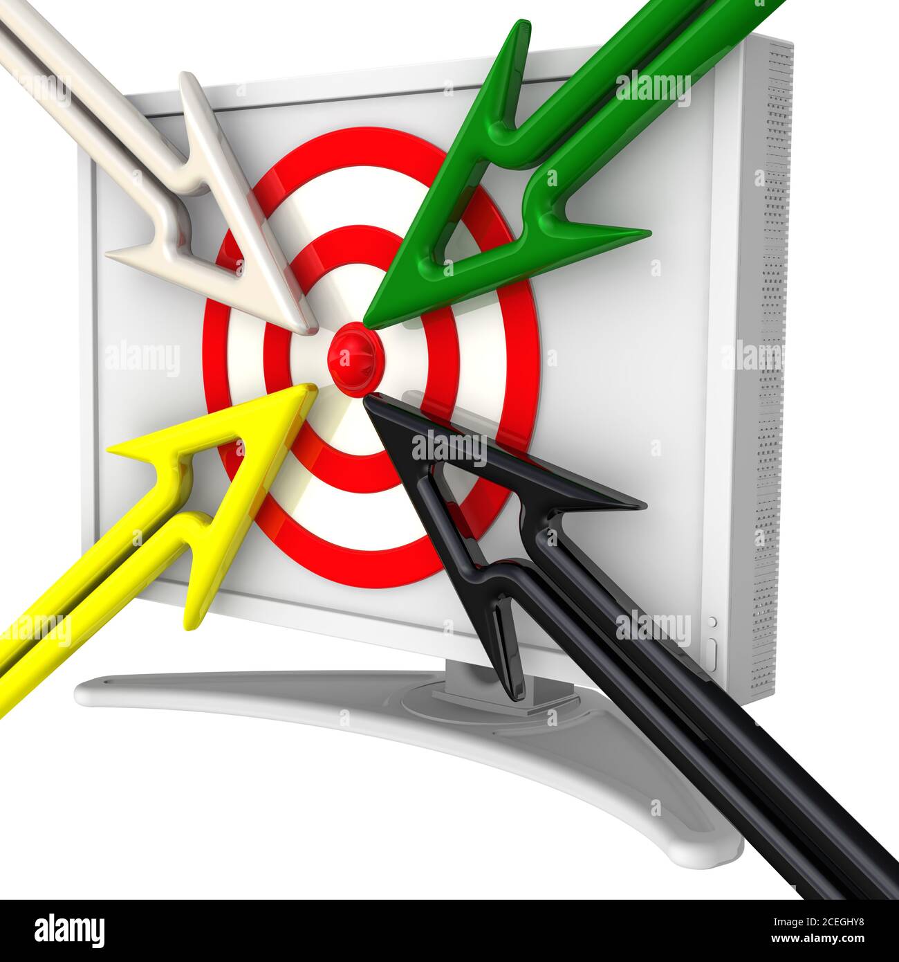 Target arrow computer generated hi-res stock photography and images - Alamy