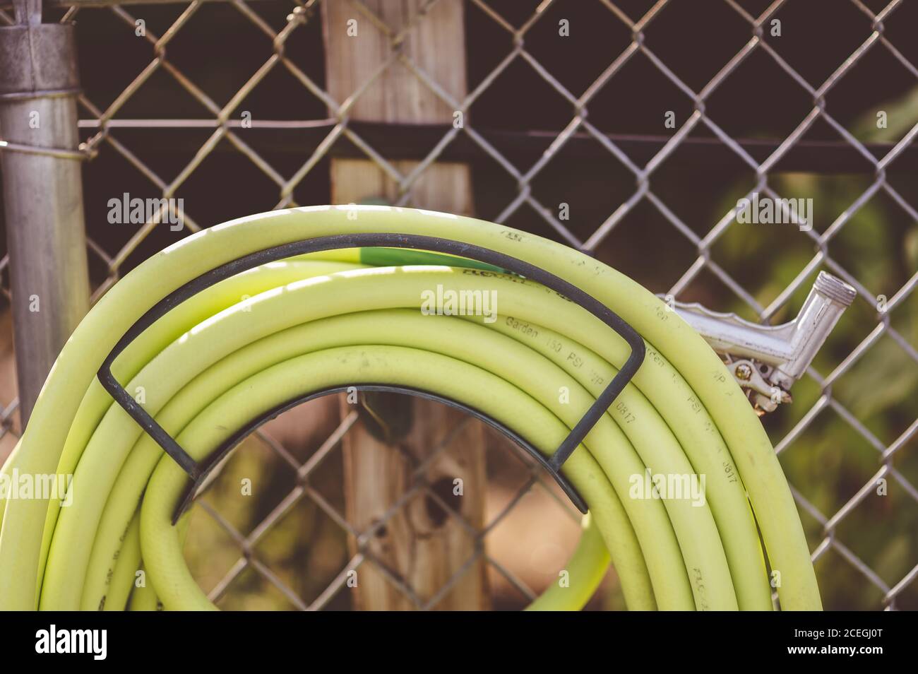 Closeup shot metal hose hi-res stock photography and images - Alamy