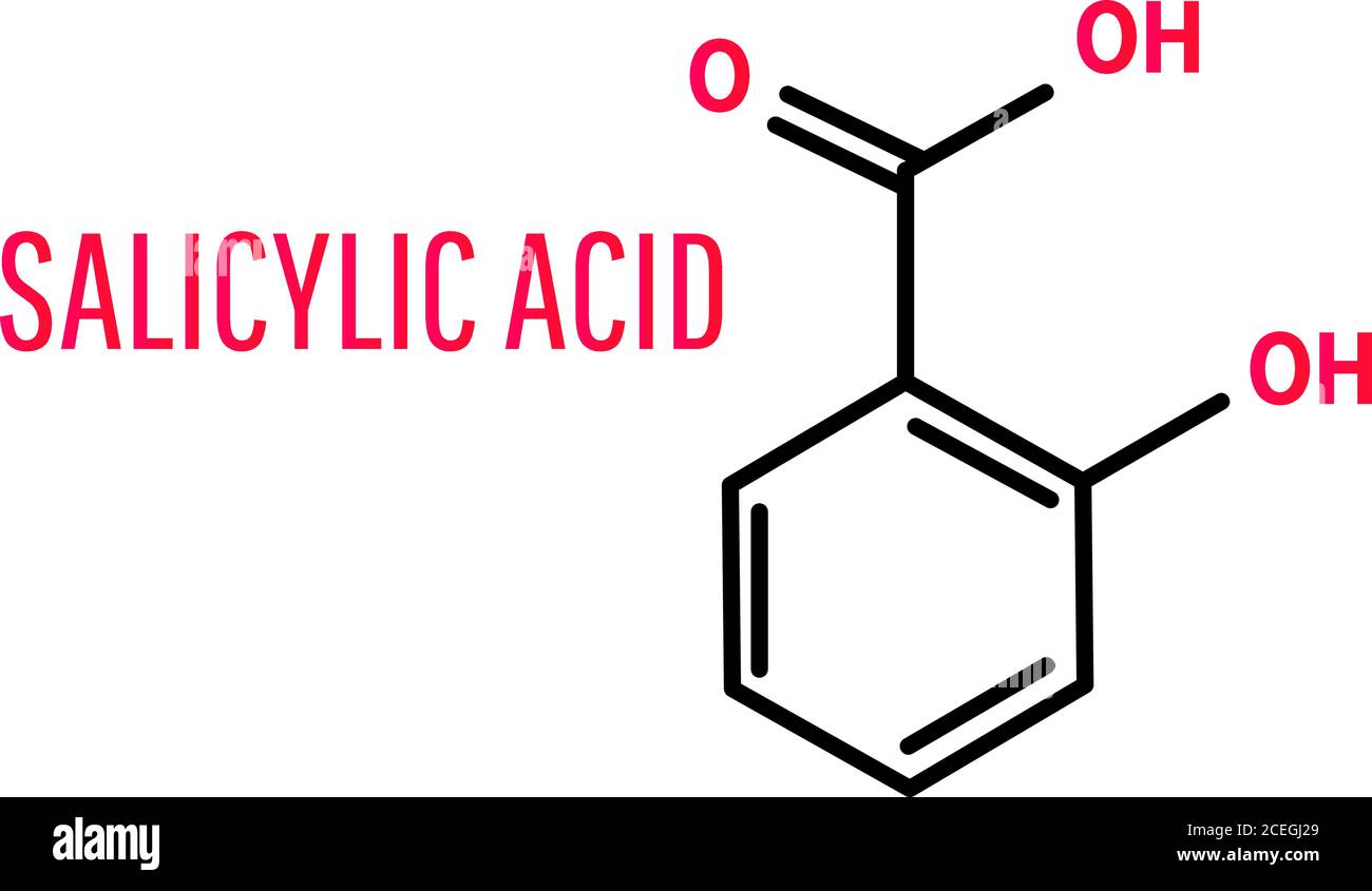 Salicylic Acid Condensed Structural Formula