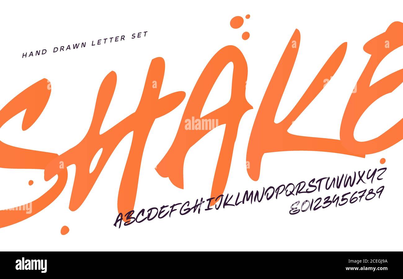 Expressive handwritten font design hi-res stock photography and images ...