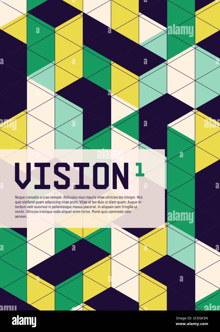 Isometric abstract cover, poster, background vector design Stock Vector ...