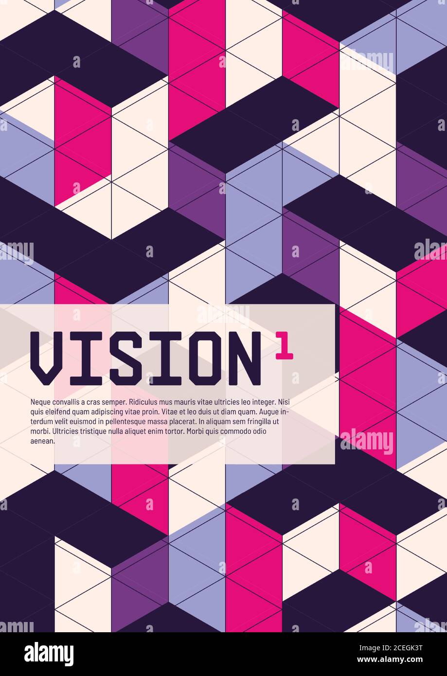 Isometric abstract cover, poster, background vector design Stock Vector ...