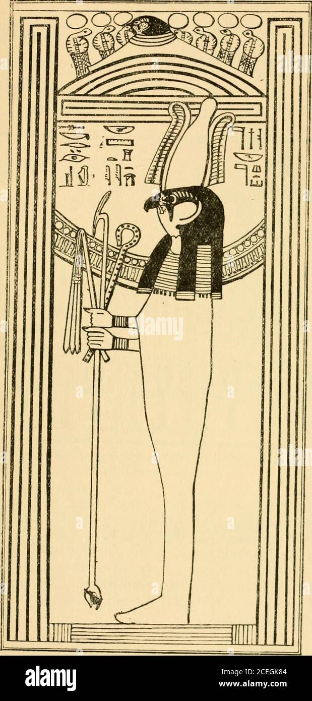 . Osiris and the Egyptian resurrection;. The box containing the head of ...