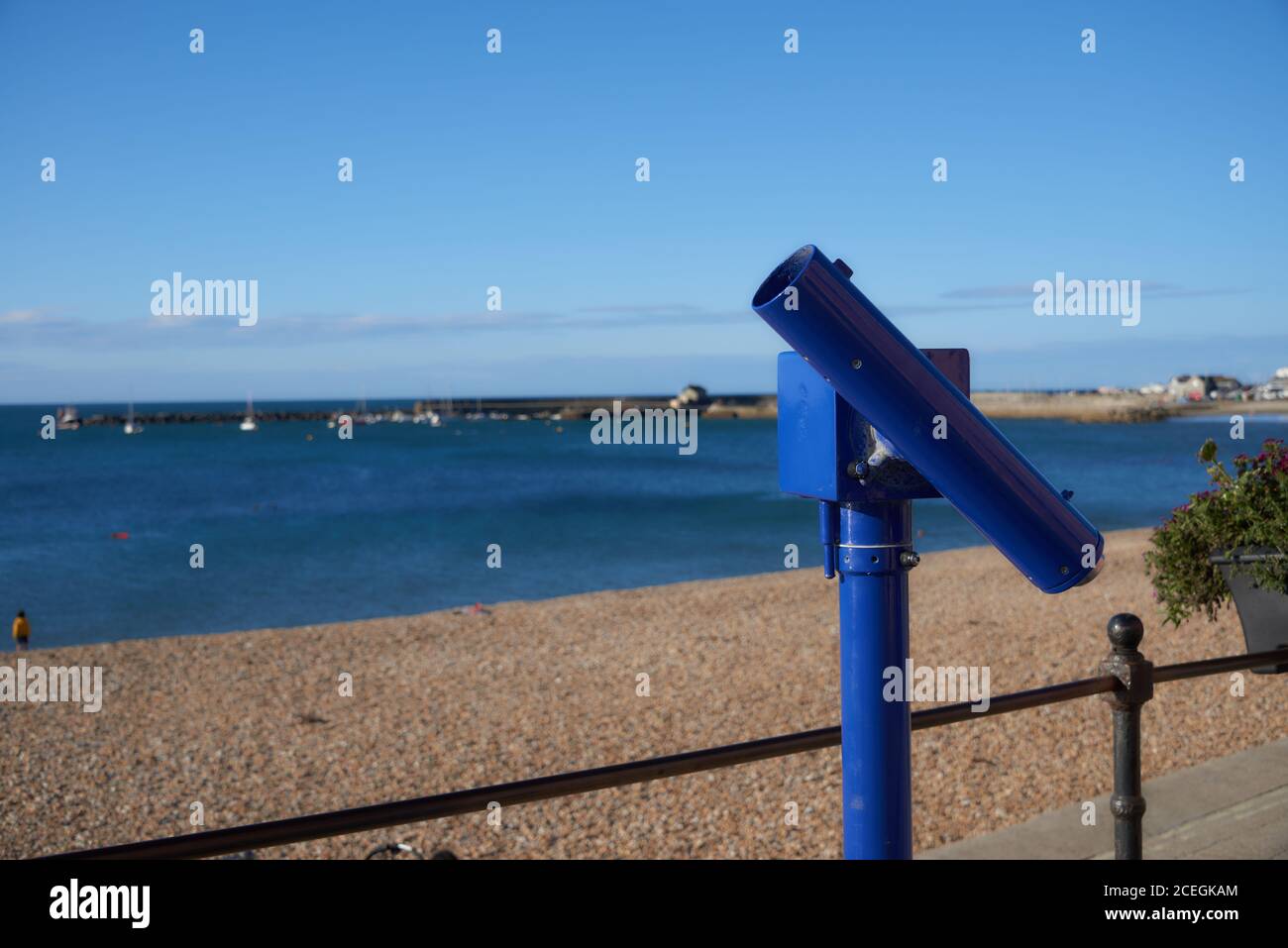 Beautiful historic Lyme Regis Dorset UK. UNESCO site, famous fossil ...