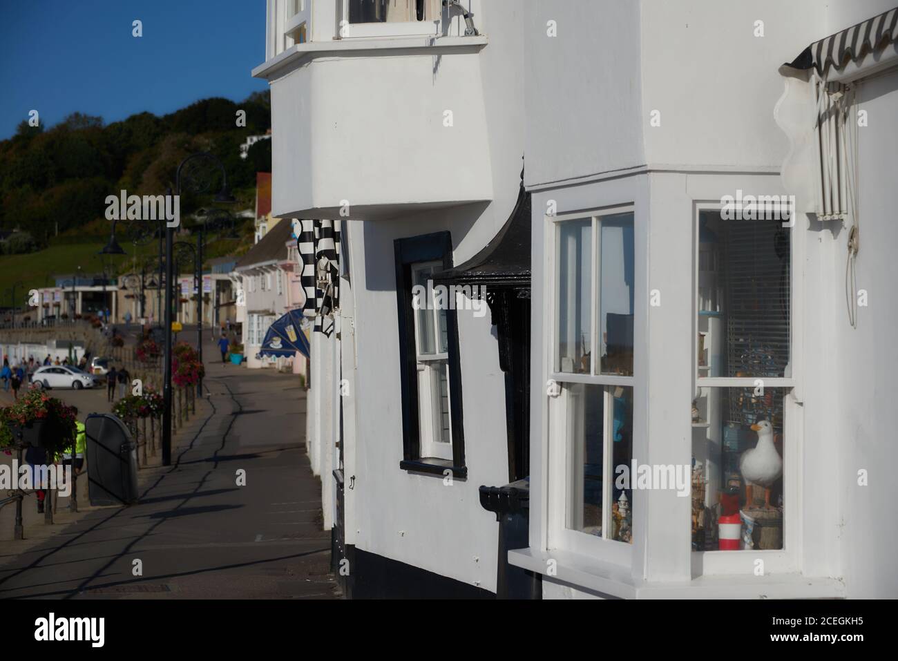 Beautiful historic Lyme Regis Dorset UK. UNESCO site, famous fossil ...