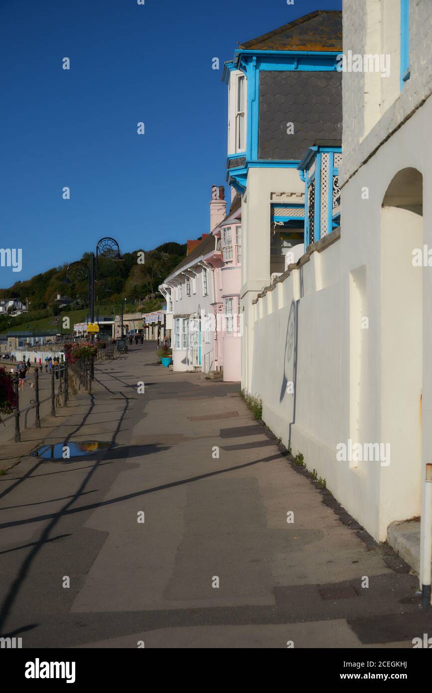 Beautiful historic Lyme Regis Dorset UK. UNESCO site, famous fossil ...