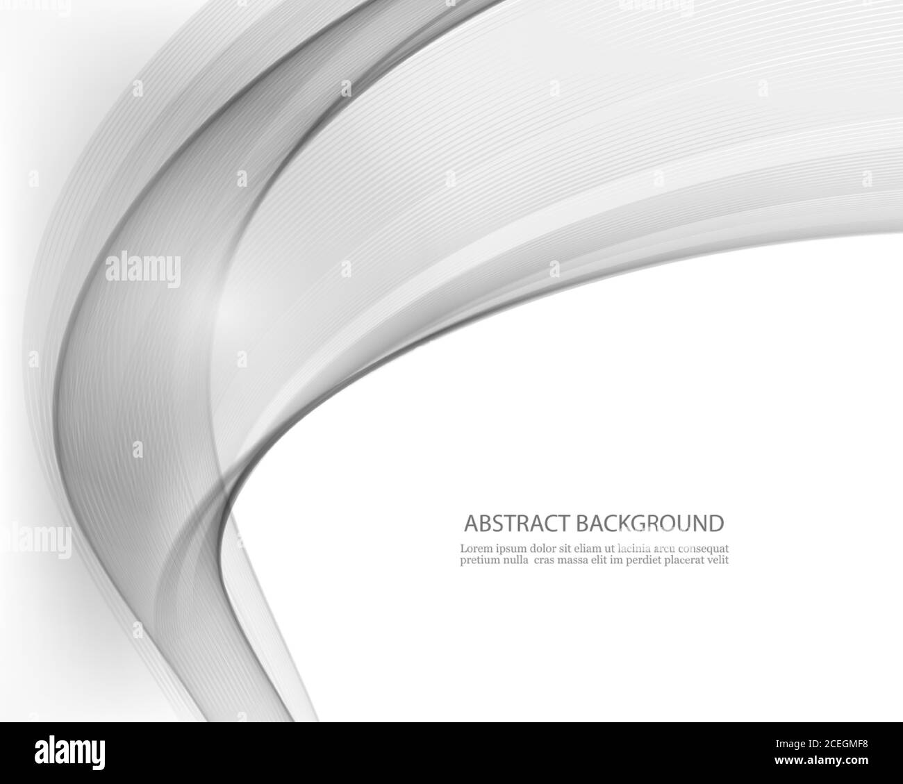Elegant wavy background Gray wave flow Abstract background Stock Vector ...