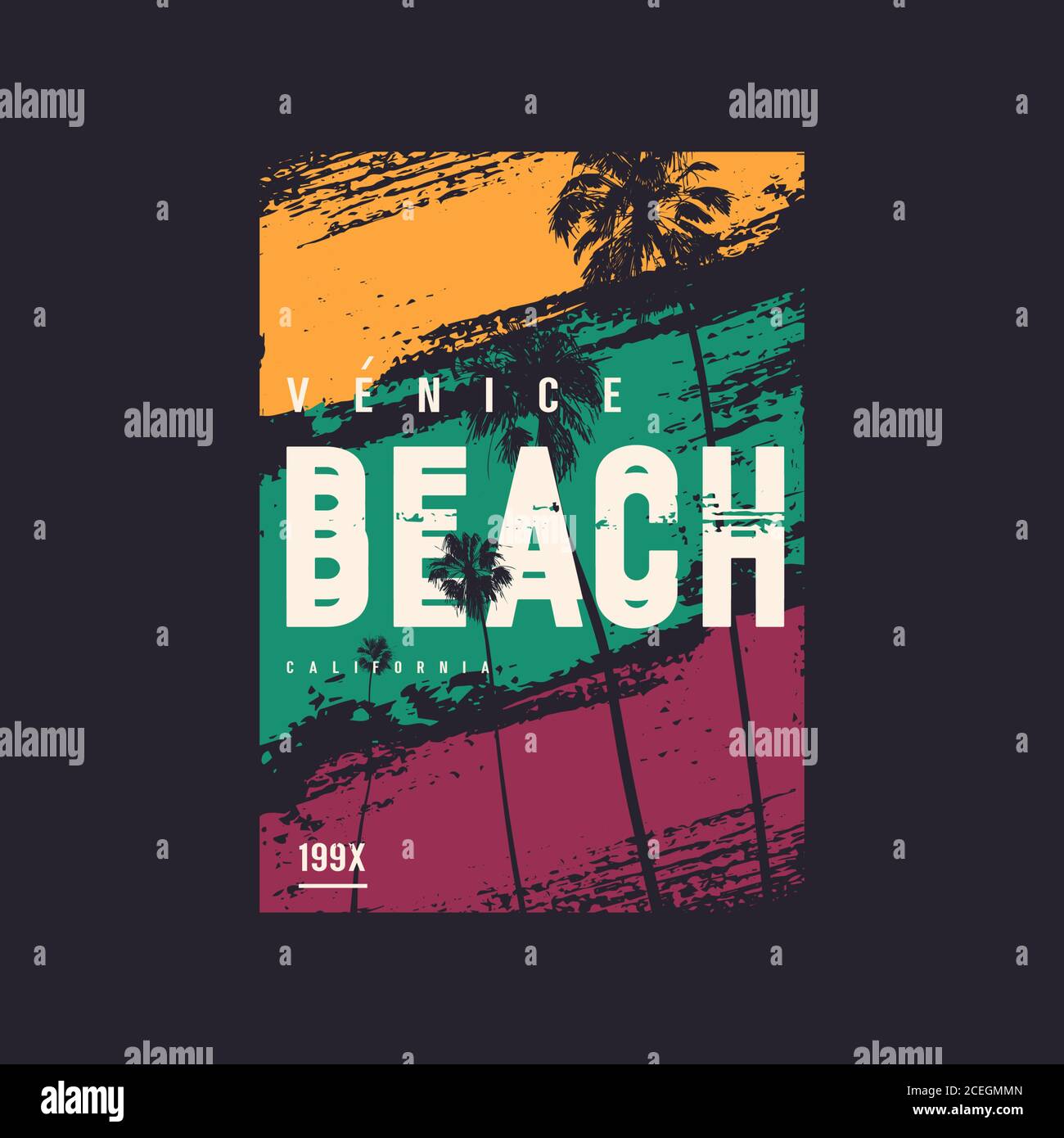 Venice beach california Stock Vector Images - Alamy
