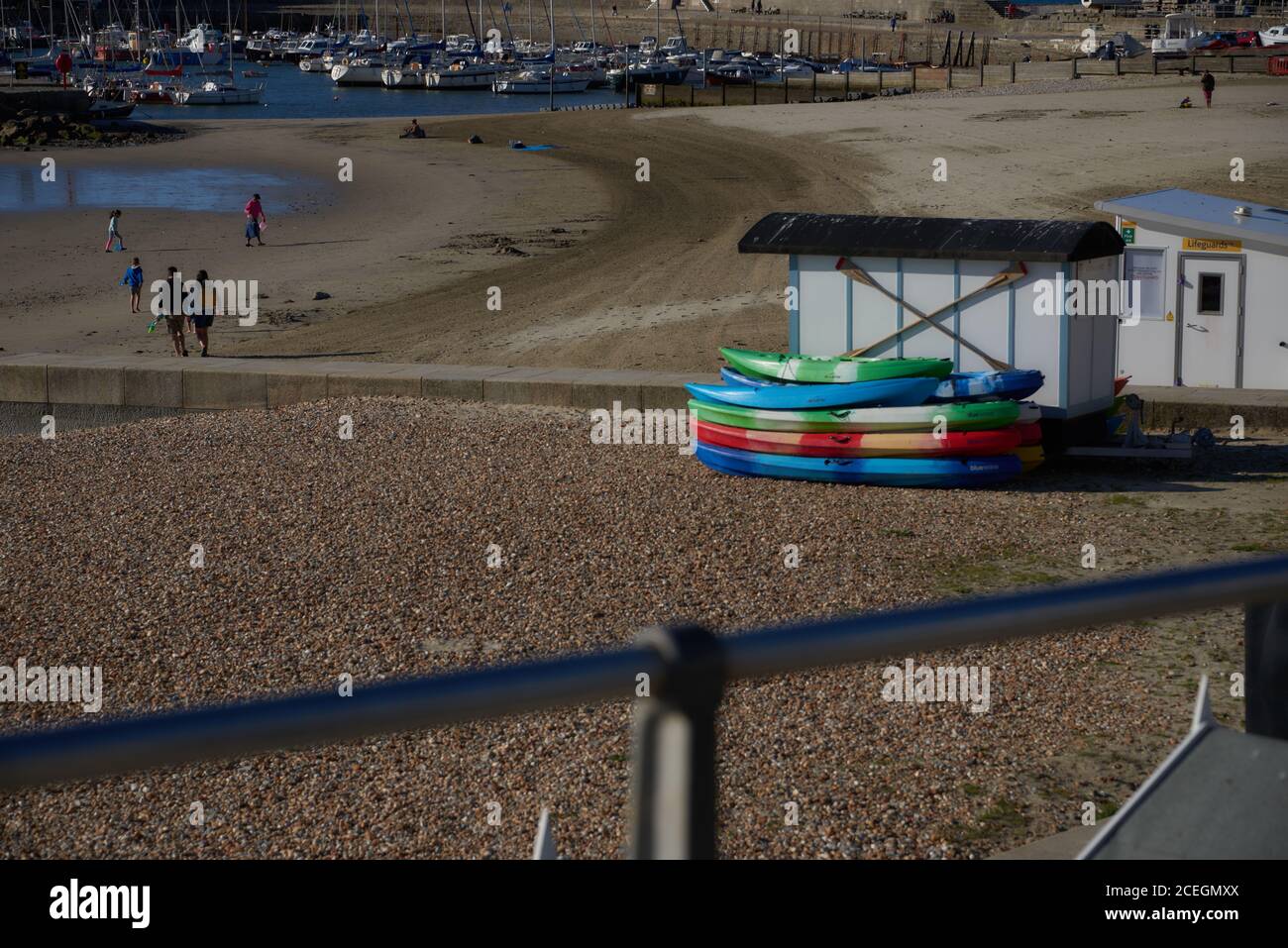 Beautiful historic Lyme Regis Dorset UK. UNESCO site, famous fossil ...
