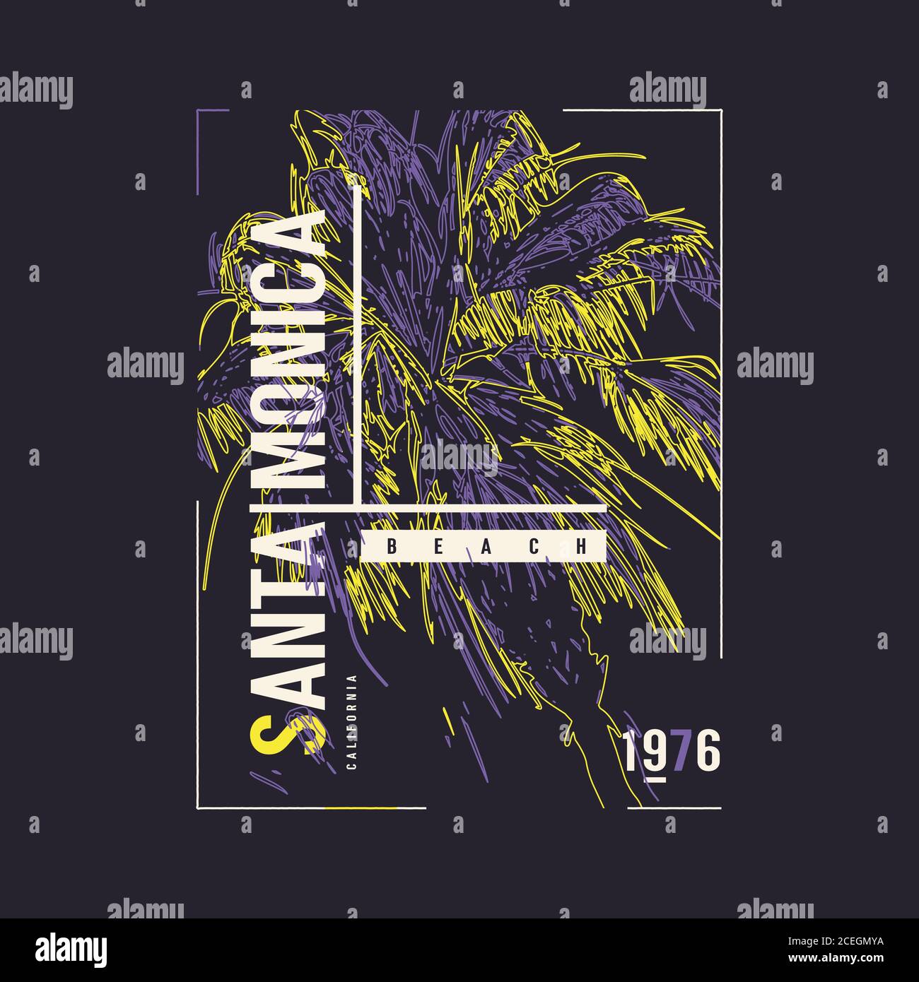 Santa monica Stock Vector Images - Alamy