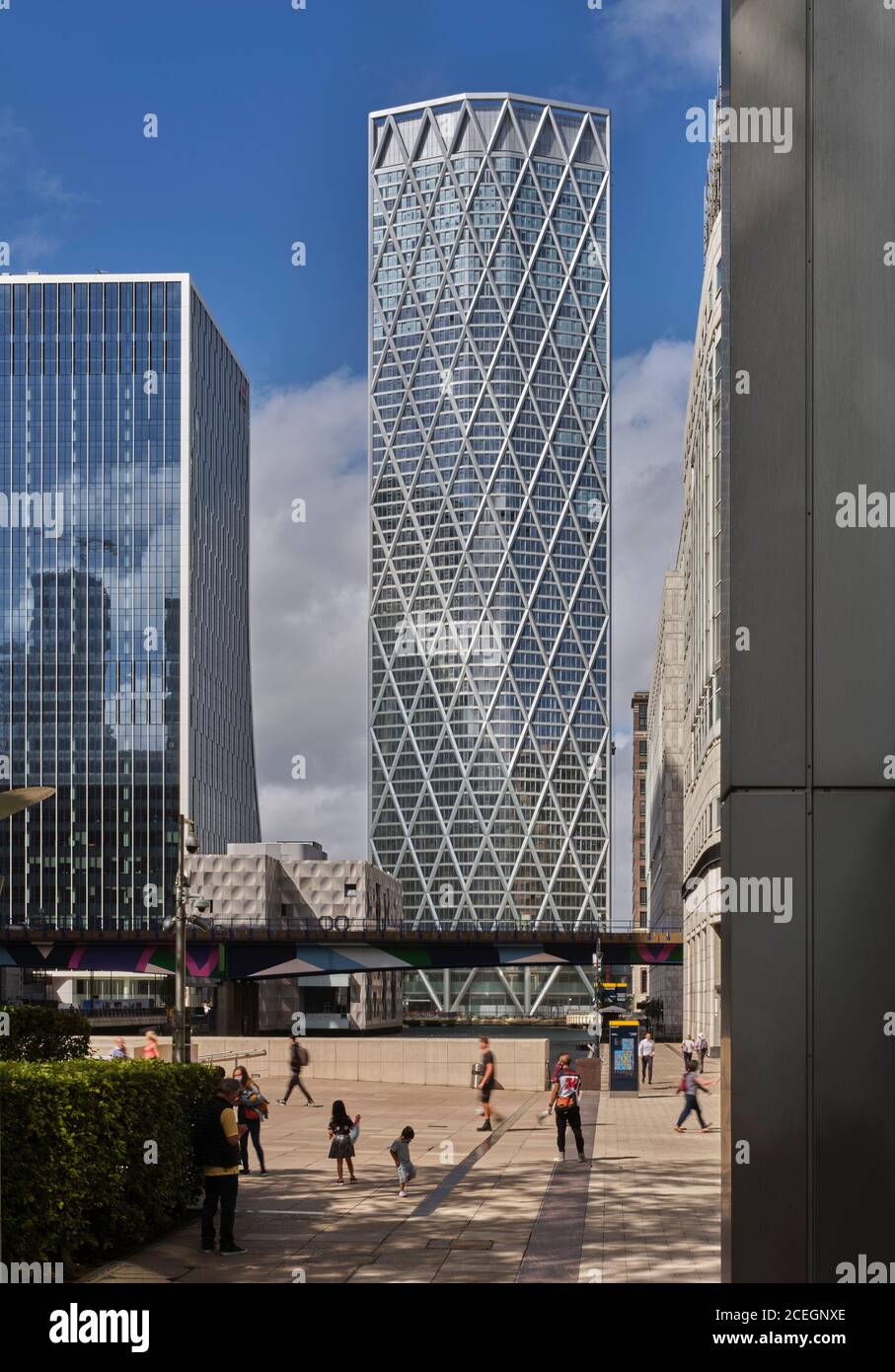 View from east with Jubilee Park and public square at Middle Dock ...