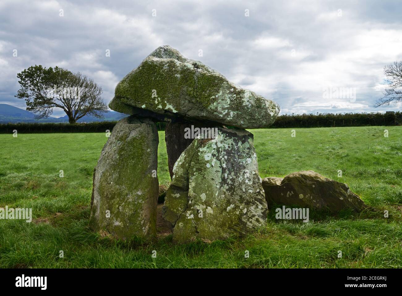 Bodowyr Burial Chamber in Anglesey, North Wales is thought to be ...