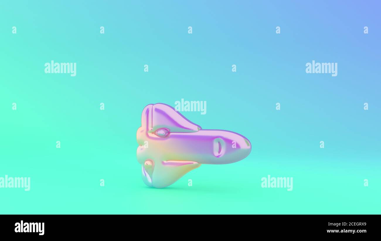 Colorful vibrant 3d rendering puffed symbol of space shuttle on colored ...