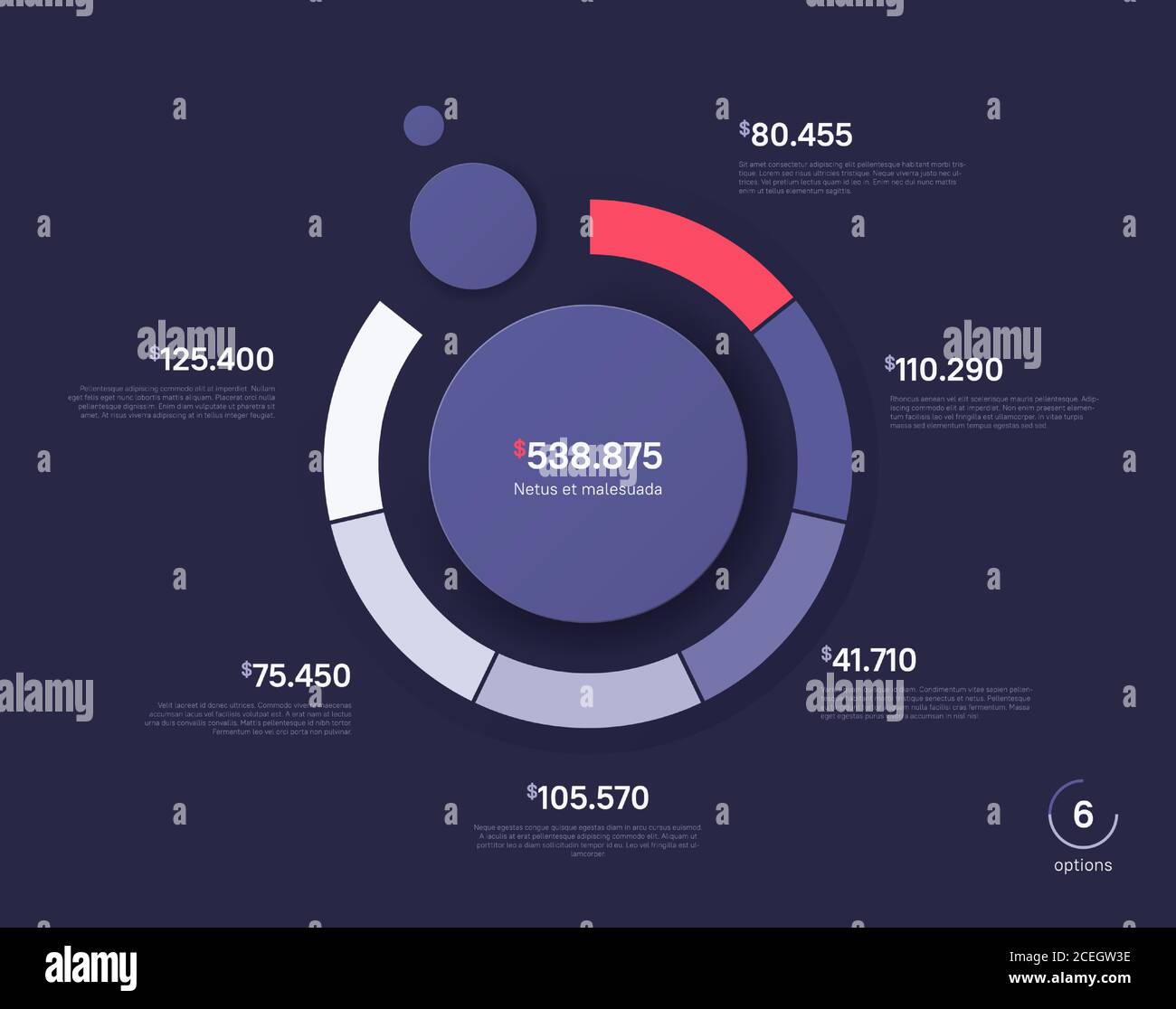 Vector circle chart design, modern template for creating infographics ... Vector circle chart design, modern template for creating infographics ...
