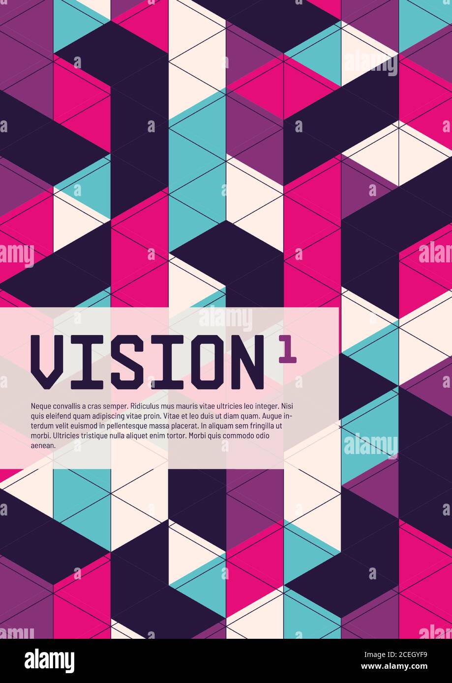 Isometric abstract cover, poster, background vector design Stock Vector ...